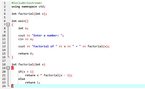 C Factorial