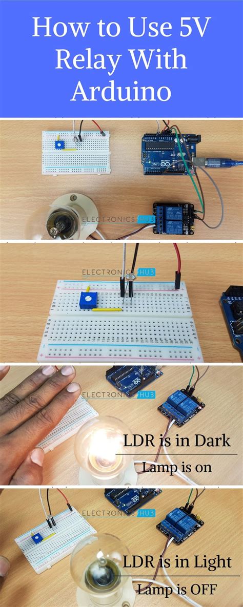 How To Use 5V Relay On Arduino Arduino Electronics Projects Diy Tech