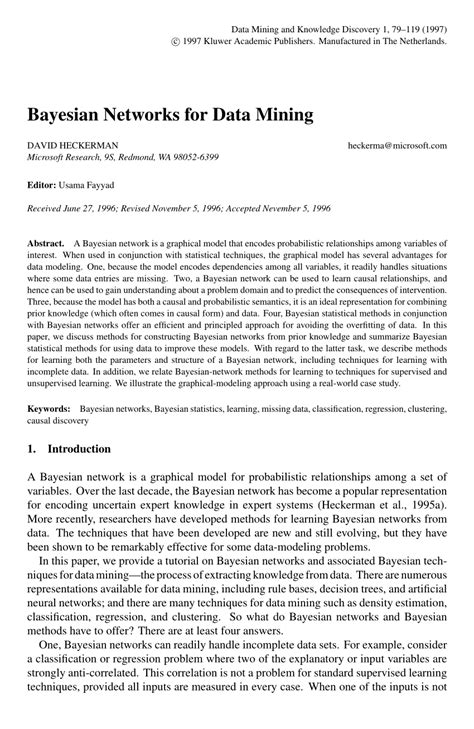 pdf bayesian networks for data mining