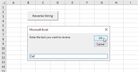 Reverse Strings In Excel VBA