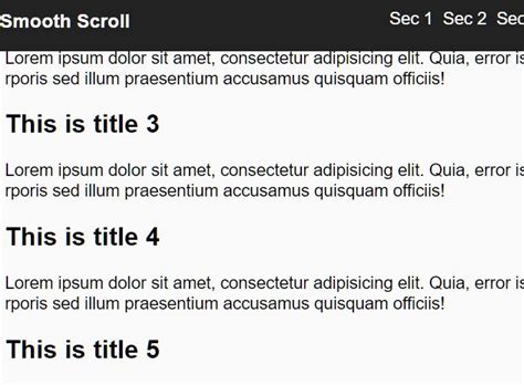 Add Smooth Scrolling When Clicking Anchor Links Free JQuery Plugins