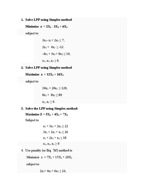 big m industrial method solved problem pdf systems analysis systems theory