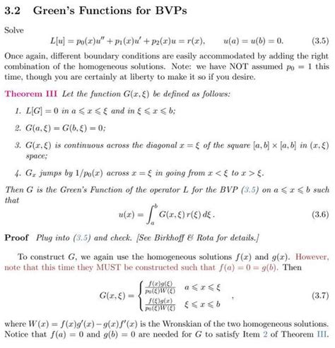 green s function ode boundary value problem