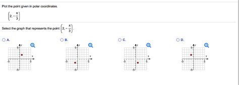 solved plot the point given in polar coordinates 2
