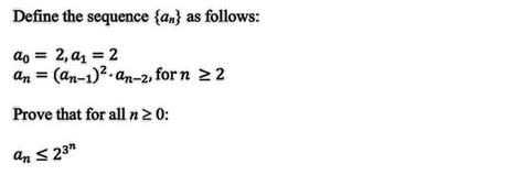 solved define the sequence {an} as follows