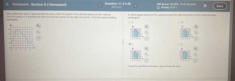 use a riemann sum to approximate the area under th cameramath
