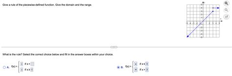 solved give a rule of the piecewise defined function give