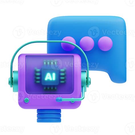chat bot 3d illustration 27156024 png