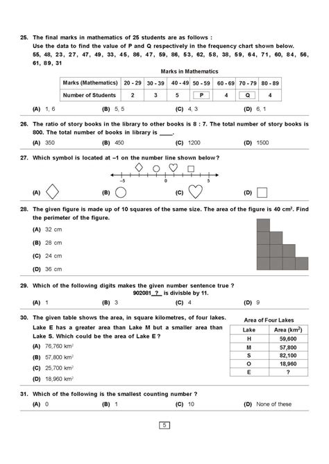 class 4 maths olympiad sample papers pdf