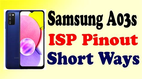 Samsung Galaxy A03s ISP EMMC PinOUT SM A037M Test Point For Format