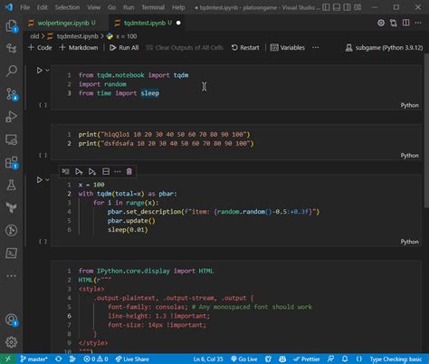 cell output tqdm not using a monospaced font · issue 12078 · microsoft vscode jupyter · github