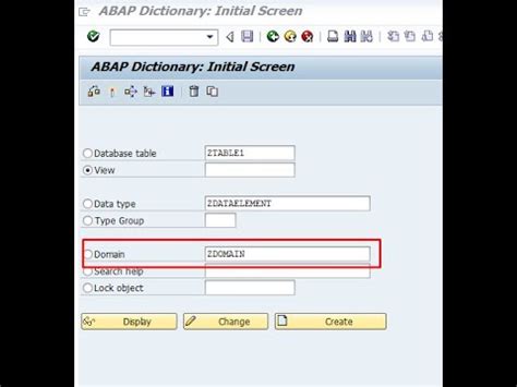 How To Create Domain In SAP ABAP YouTube