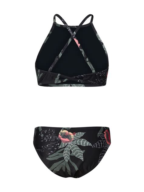 Camellia Gob Girls Bikini Black