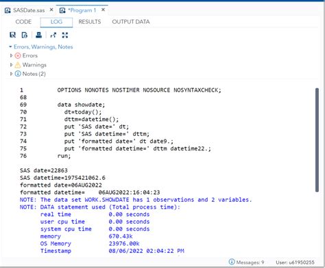 How To Print Data Values Into The SAS Log Learn SAS Code