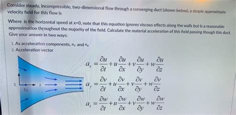 solved consider steady incompressible two dimensional flow