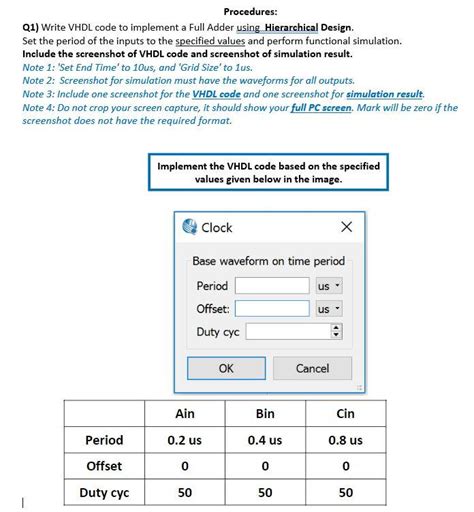 Procedures Q1 Write VHDL Code To Implement A Full Chegg