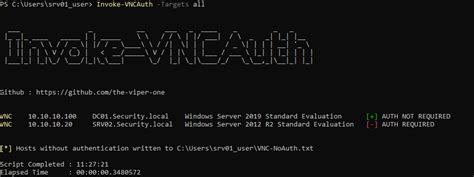 Github The Viper One Invoke Vncauth Powershell Script To Enumerate