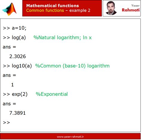 natural log matlab prosloced