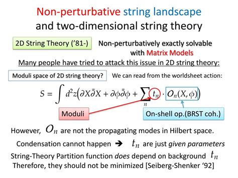 ppt model for non perturbative string landscape and appearance of m theory powerpoint