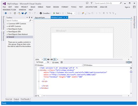 Your First Windows WPF App With Elements