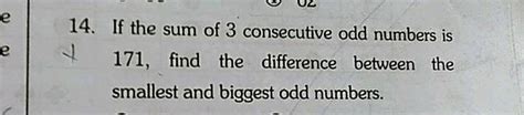 if the sum of four consecutive odd numbers is 40 then the smallest