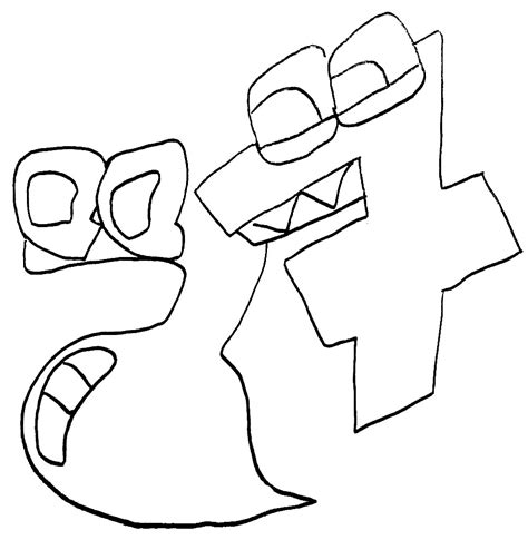 Coloring Pages Alphabet Lore Meets Number Lore B Coloring Pages