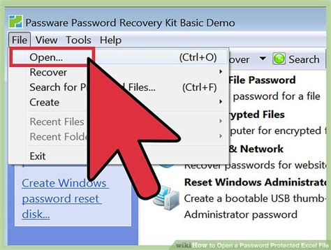how to open a password protected excel file with pictures