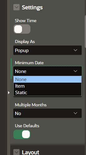 How To Change Date Range Of Oracle Date Picker In Oracle APEX Stack