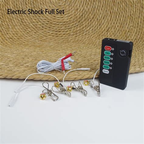 Electric Shock Clit Nipple Clip Pussy Labia Clamp Electro Power Unit Female Bondage Leg Sex