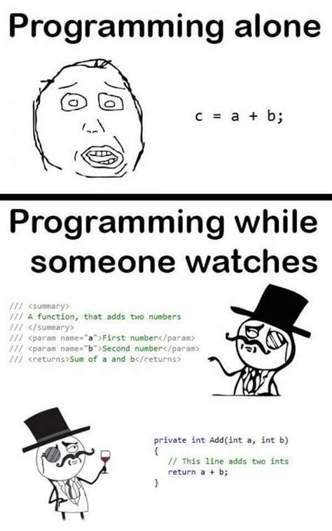only programmers can understand when someone watching them while coding r programmerhumor