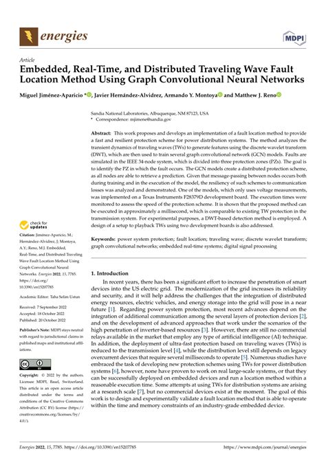 pdf embedded real time and distributed traveling wave fault location method using graph