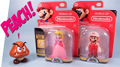 World Of Nintendo Super Fire Mario Princess Peach Goomba Yoshi Series 1 3 Youtube
