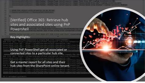 fetch sharepoint hub sites and associated sites using pnp powershell hot sex picture