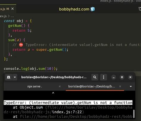 TypeError Intermediate Value Is Not A Function In JS Bobbyhadz