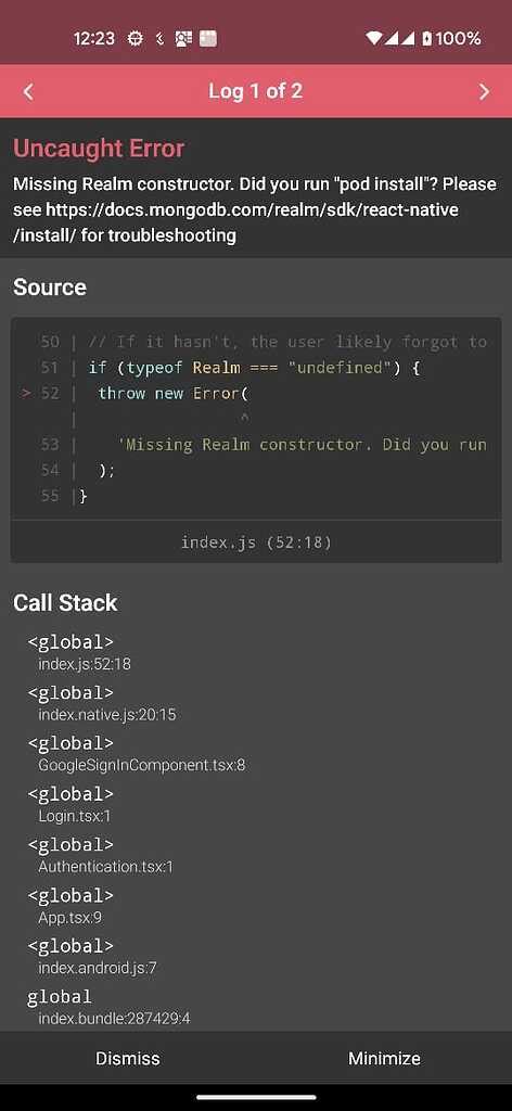React Native Debug Build For Android Throwing Pod Install Error