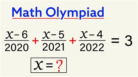 math olympiad solve for x vijay maths youtube