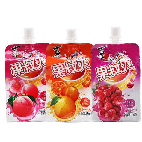喜之郎吸吸果冻可吸饮料cici果粒爽饮料258ml水蜜桃橙汁儿童零食 虎窝淘