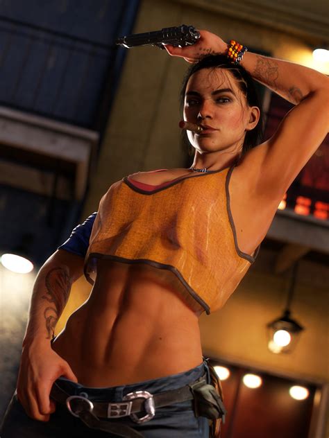 Rule 34 1girls 3d Abs Armpits Beretta 92 Weapon Big Breasts Breasts Brown Hair Bust Busty