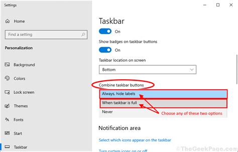 How To Show Or Hide Icons Text On Taskbar In Windows 10 Eroppa