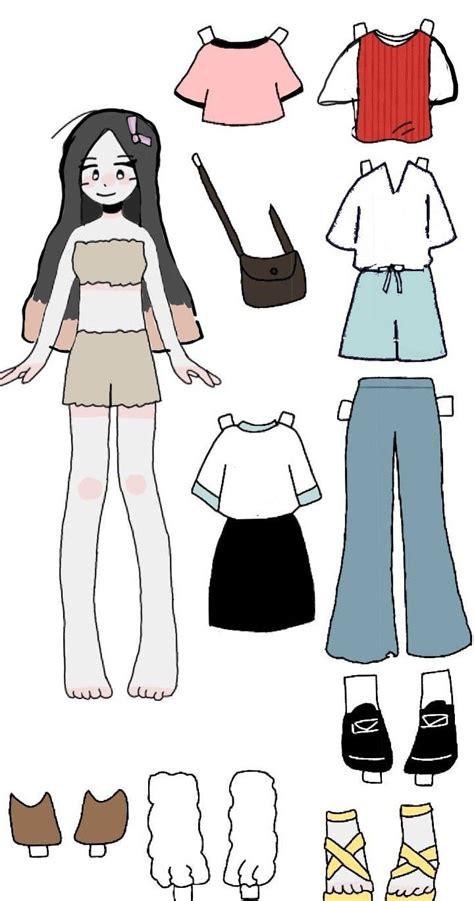 Nezuko♡︎ Paper Doll Template Paper Dolls Clothing Paper Doll Printable Templates