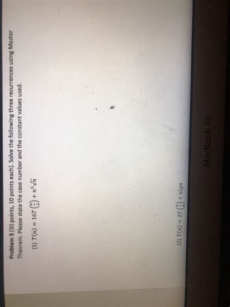 solved problem 3 30 points 10 points each solve the