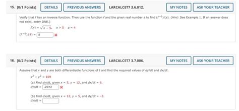 solved verify that f has an inverse function then use the