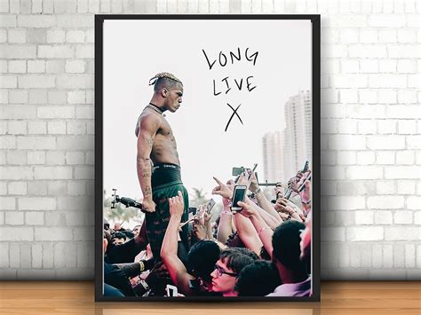 Xxxtentacion Poster Long Live Xxx Hip Hop Art Decor Wall Etsy