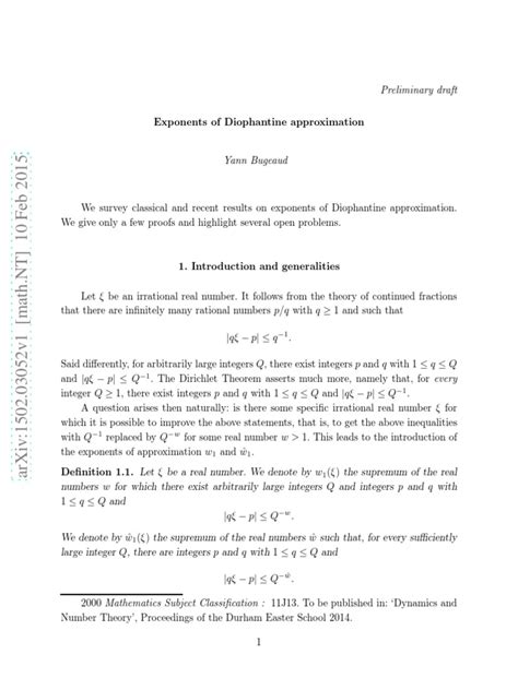 exponents of diophantine approximation pdf real number exponentiation