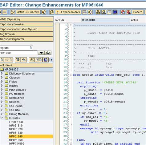 SAP Implicit Enhancement Points Within Standard ABAP Code
