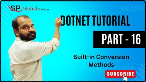 DOTNET Tutorial Part 16 Built In Conversion Methods C Free Dot