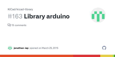 Library Arduino Issue Kicad Kicad Library Github