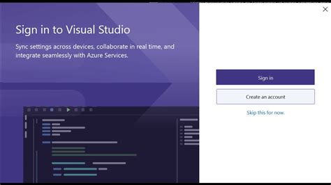 Visual Studio 2022 Primera Ejecucion Cuenta De Microsoft YouTube