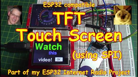 204 TFT Touch Screen ILI9341 SPI For ESP32 Internet Radio Research