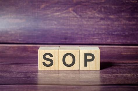 Premium Photo Sop Standard Operating Procedure Acronym Business